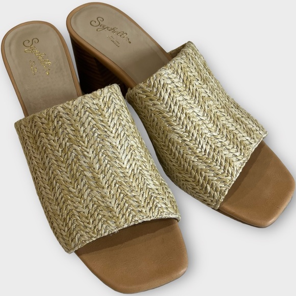 Seychelles | Shoes | Seychelles Adapt Raffia Block Heel Sandal | Poshmark